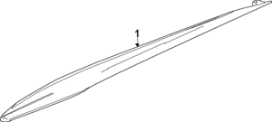 2023-2024 Chevrolet Corvette Rocker Molding 84885597 GM | GMPartsDirect.com