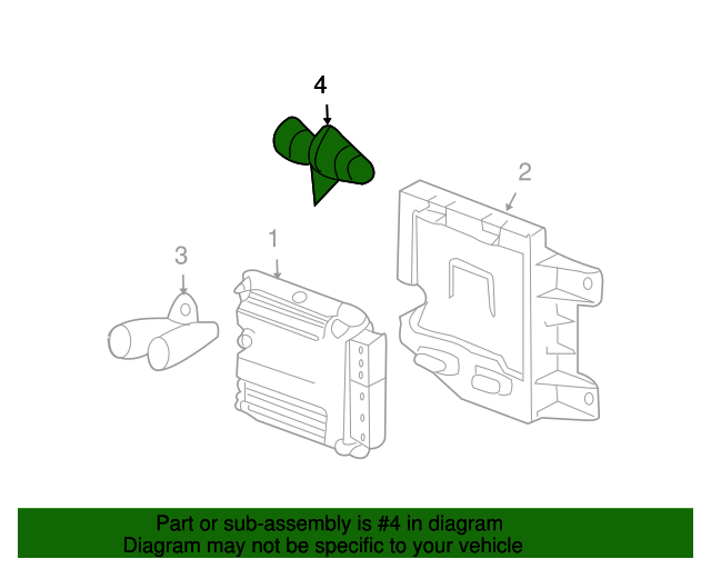 2010-2016 GM Engine Crankshaft Position Sensor 12672641 GM ...