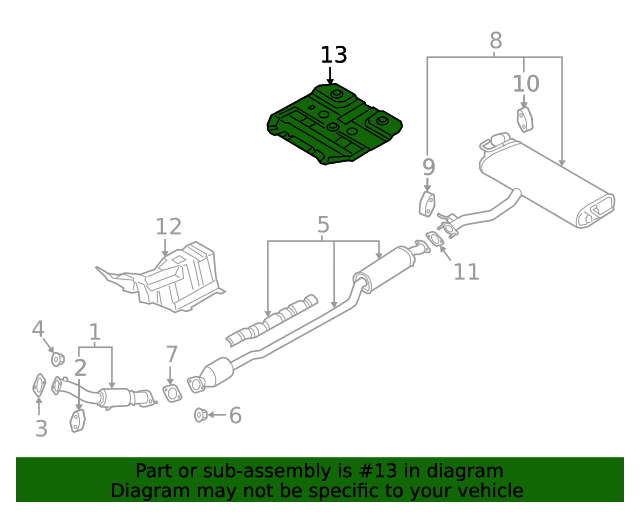 2018-2023 Hyundai Kona Heat Shield 28795-J9100 | AutoNationParts.com