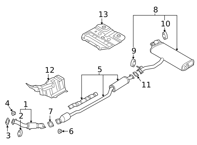 2018-2023 Hyundai Kona Heat Shield 28795-J9100 | AutoNationParts.com