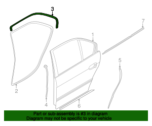 51228157879 - 1995-2001 BMW Seal (51-22-8-157-879) | BMW of South ...