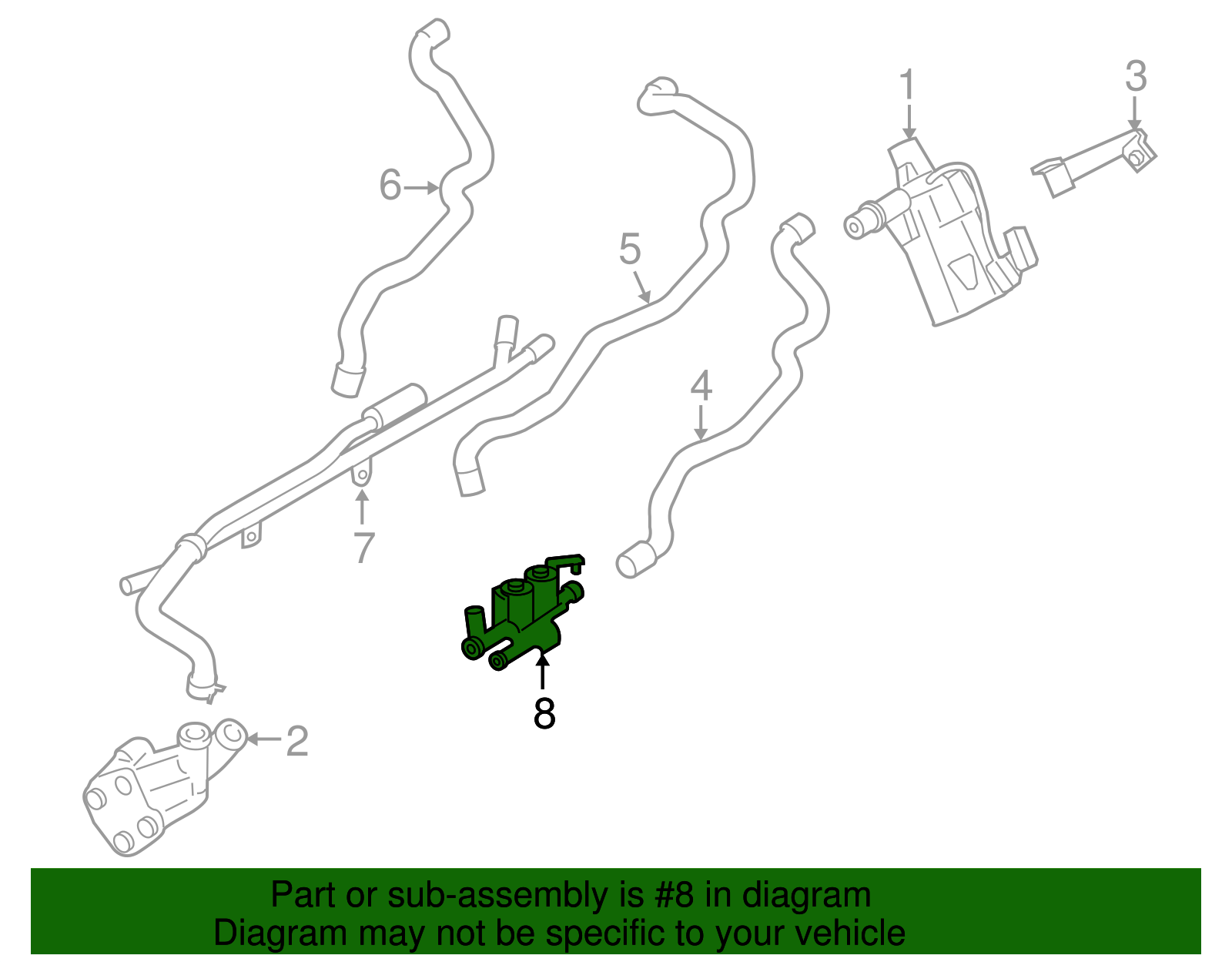64219310349 - 2014-2019 BMW HVAC Heater Control Valve (64-21-9-310-349 ...