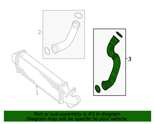 246-520-00-01 - Turbocharger Intercooler Pipe 2014-2020 Mercedes-Benz ...
