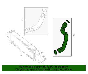 246-520-00-01 - Turbocharger Intercooler Pipe 2014-2020 Mercedes-Benz ...
