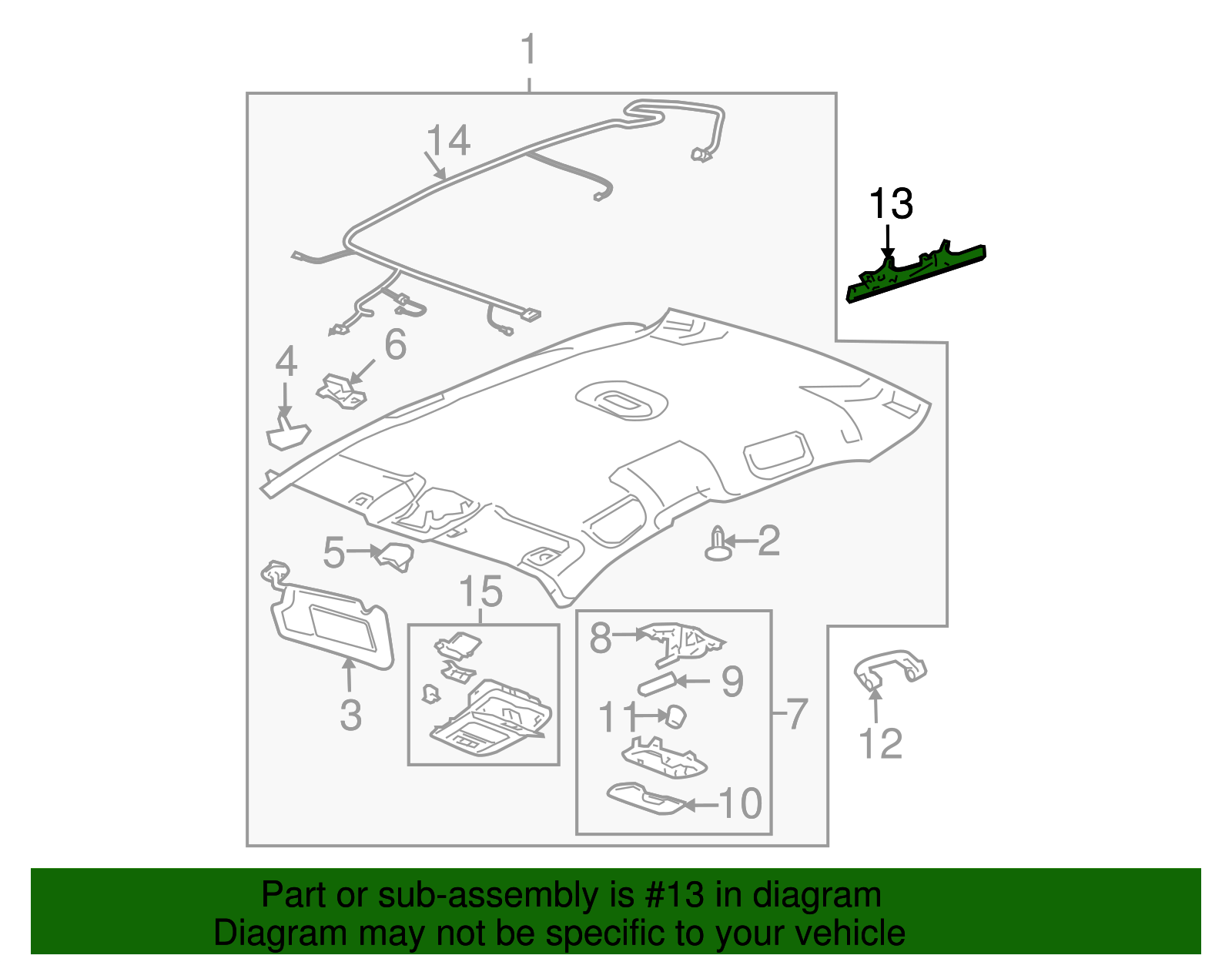 22783044 - Driver Side Assist Handle Bracket 2006-2016 Chevrolet ...