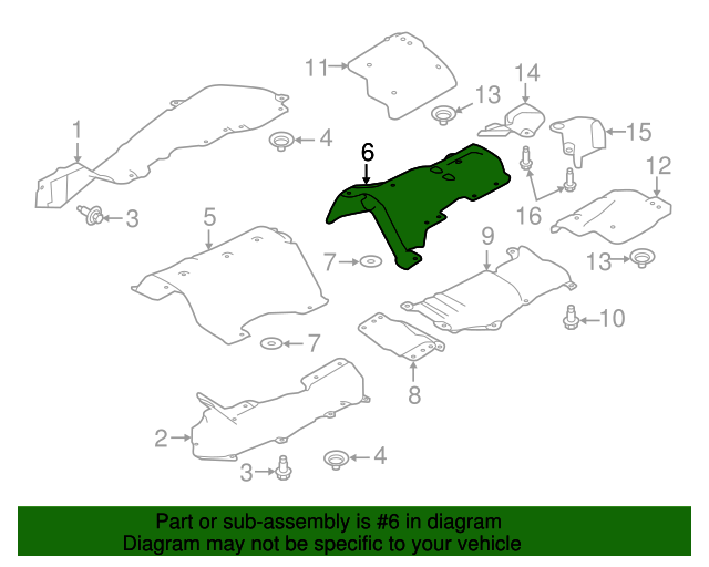 Genuine OEM Heat Shield Part# LR087740 Fits 2017 Land Rover Range Rover ...