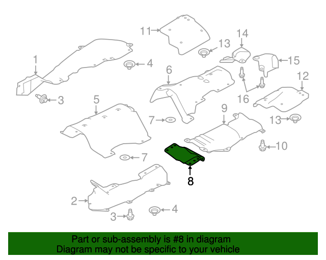 Genuine OEM Floor Pan Heat Shield Part# LR094073 Fits 2013-2022 Land ...