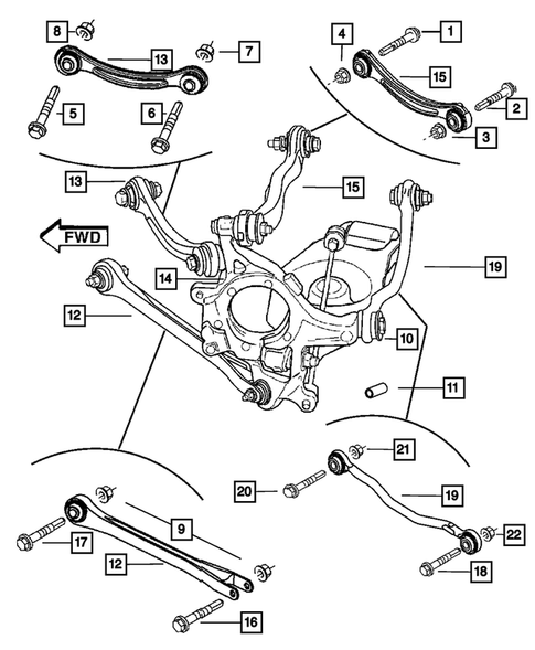 Rear Suspension and Cradle for 2010 Dodge Challenger | Mopar Estores