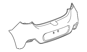 2017-2019 Chevrolet Cruze Rear Bumper Cover 39092065 GM | GMPartsDirect.com