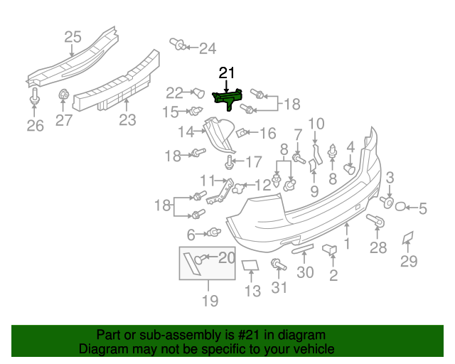 2007-2015 Mazda CX-9 Outer Bracket TD11-50-331A | RealMazdaParts.com