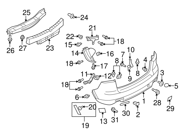 2007-2015 Mazda CX-9 Outer Bracket TD11-50-331A | RealMazdaParts.com