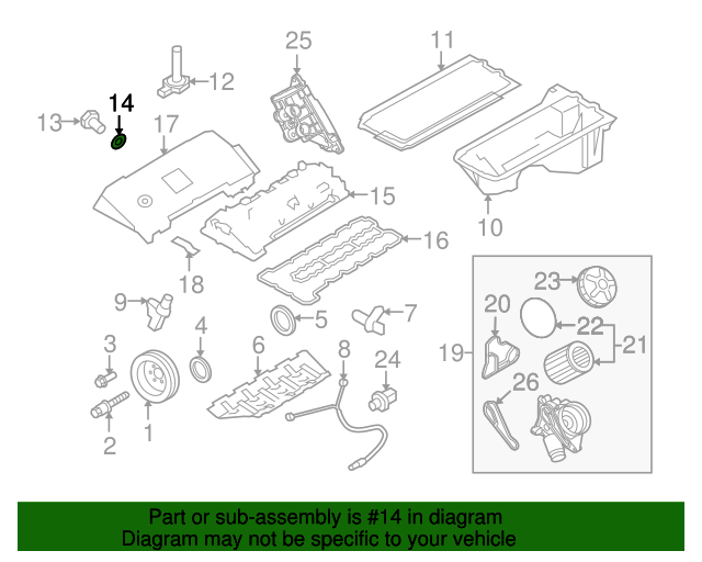 11427548322 - 2007-2010 BMW Drain Plug Gasket (11-42-7-548-322) | BMW ...