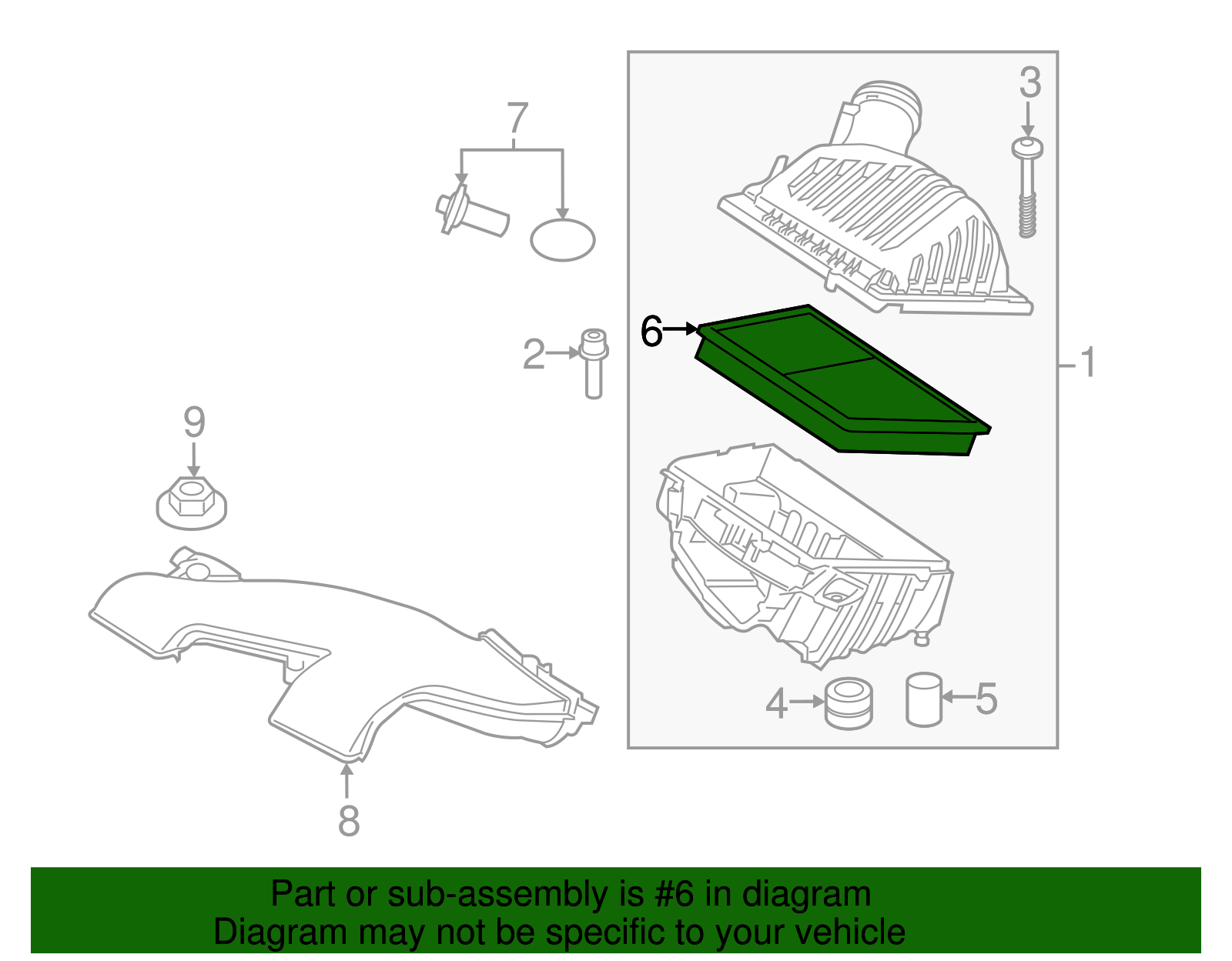 2016-2024 BMW Air Filter 13718513944 | OEM Parts Online