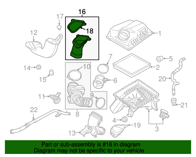 2013-2016 GM Engine Air Intake Resonator 13337772 GM | Flow Automotive ...