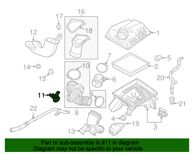 2014-2015 Chevrolet Cruze PCV Valve 55568910 | OEM Parts Online