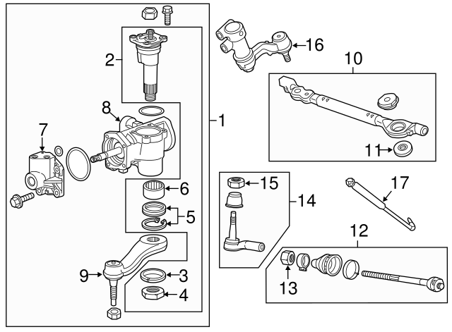 2011-2024 GM Steering Gear Pitman Shaft Seal 19256667 GM ...