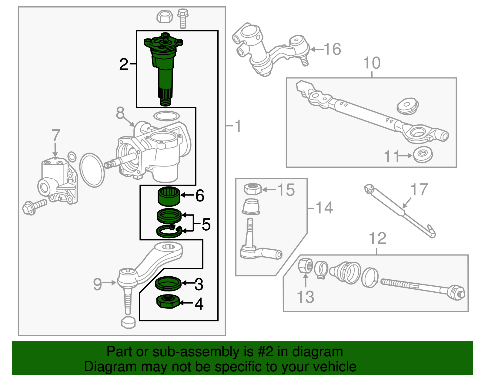 2011-2025 GM Steering Gear Pitman Shaft 84251617 GM | GMPartsDirect.com