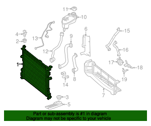 2014-2020 Mercedes-Benz Radiator 2465001403 | AutoNation Parts
