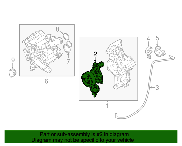 11518638026 - 2017-2021 BMW Water Pump (11-51-8-638-026) | BMW of South ...