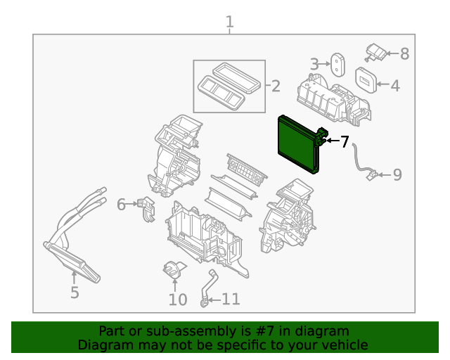 2016-2020 Toyota Evaporator Core 88501-WB002 | Toyota Parts Center