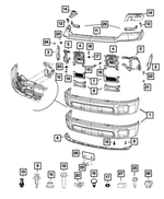 Front Bumper and Fascia for 2017 Ram 1500 | Mopar eStore