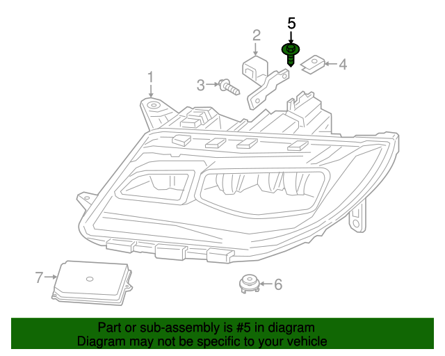 2013-2020 Ford Headlamp Assembly Screw W702928-S442 | OEM Parts Online