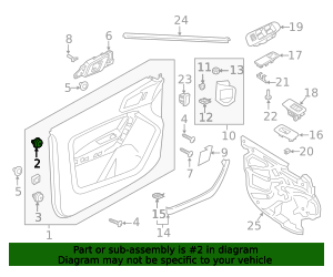 2019-2020 Ford Ranger Door Trim Panel Retainer Clip -W715321-S300 ...
