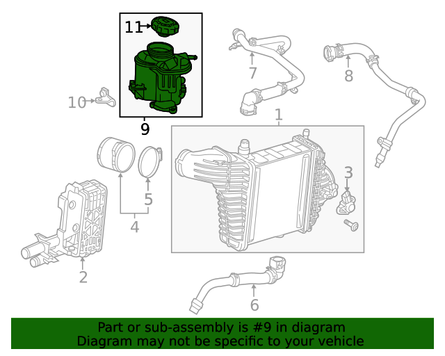 133-200-02-85 - Turbocharger Coolant Reservoir 2014-2020 Mercedes-Benz ...