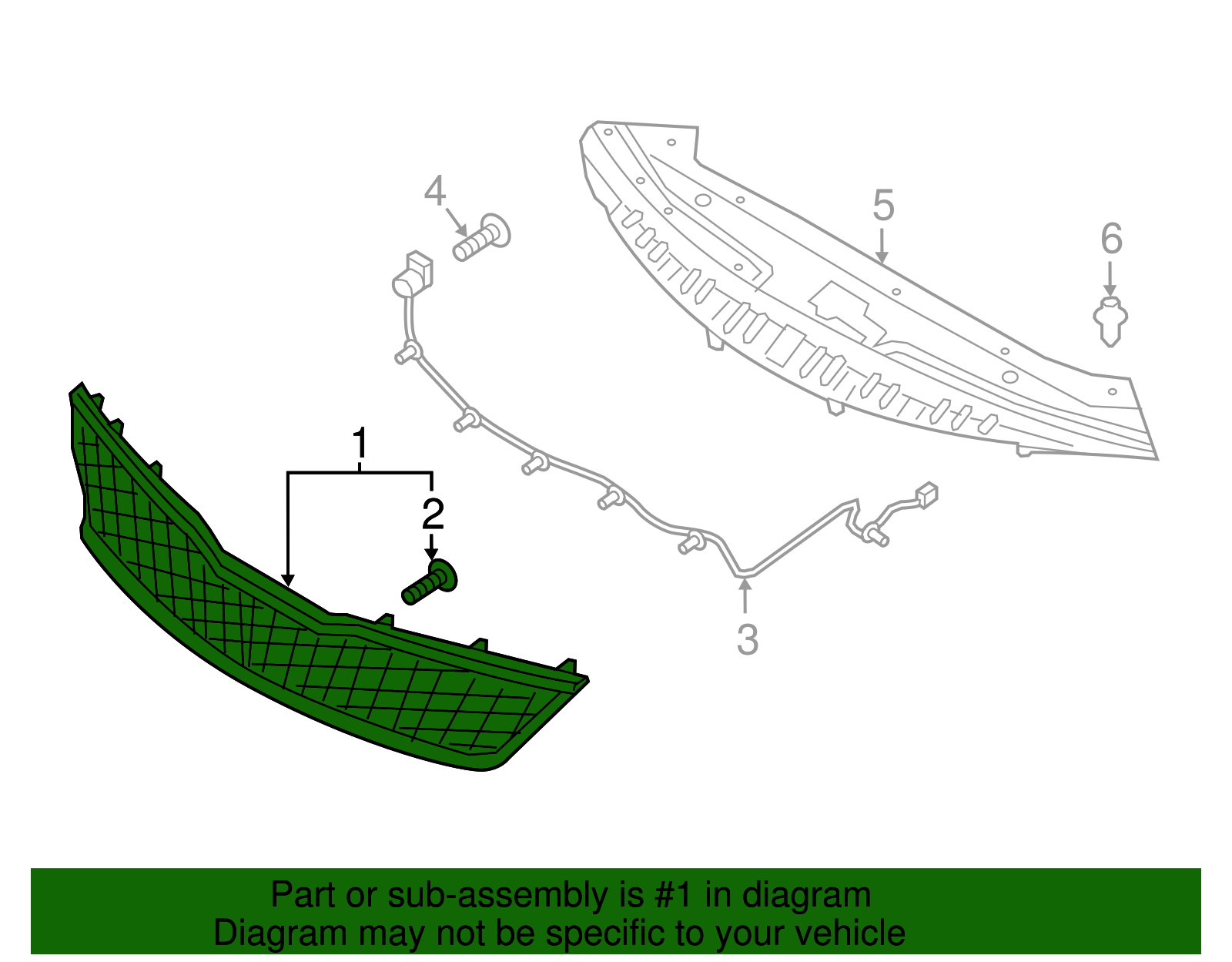 86380-D5220AS - Upper Grille 2016-2017 Kia Optima | Kia.Parts Store
