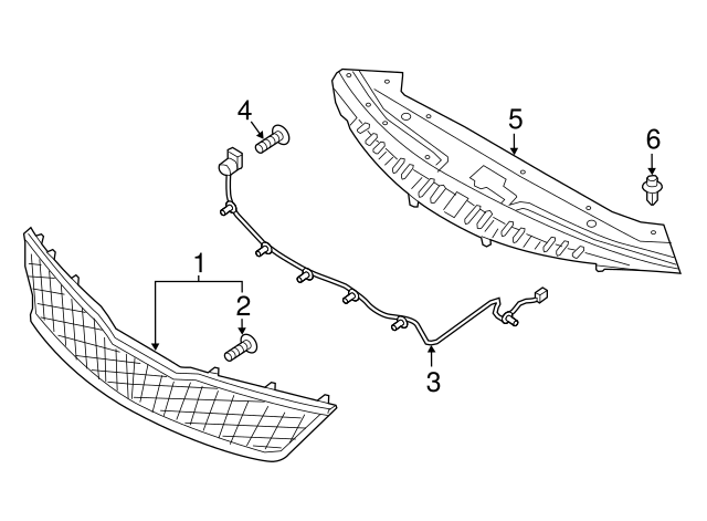 2016-2018 Kia Optima Upper Grille 86350-D5020 | TascaParts.com