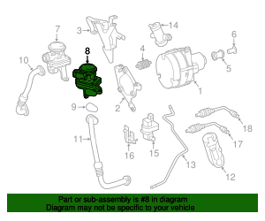 156-140-09-60 - Valve 2007-2015 Mercedes-Benz | Mercedes-Benz USA Parts