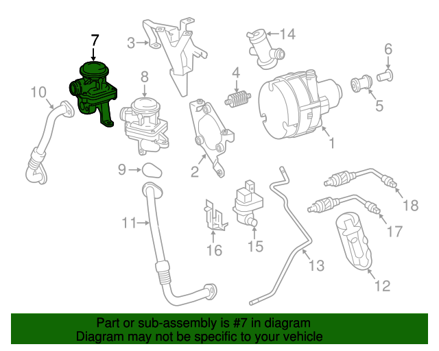 1561401060 - Valve 2007-2015 Mercedes-Benz | AutoNationParts.com