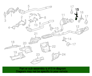 212-490-14-37 - Muffler & Pipe Rear Bracket 2012-2016 Mercedes-Benz ...