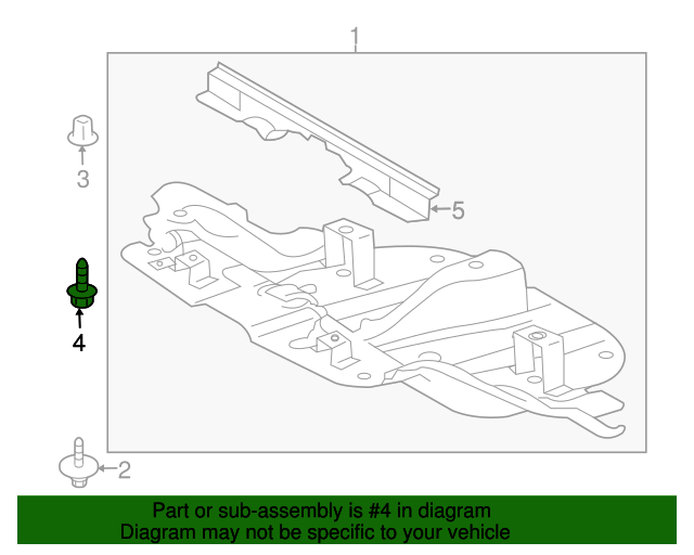 90119-A0169 - Radiator Support Splash Shield Bolt - 2003-2021 Toyota ...