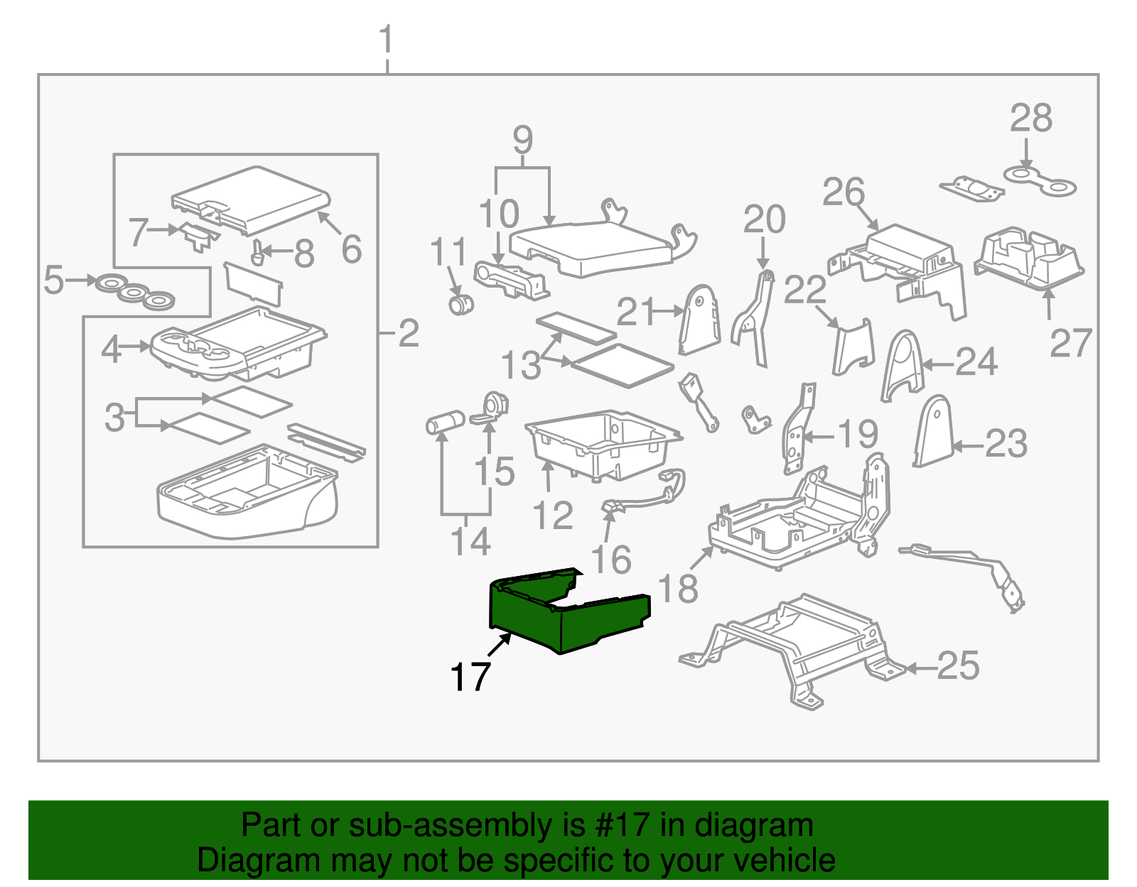 2007-2011 GM Lower Cover 15914586 | Courtesy Parts