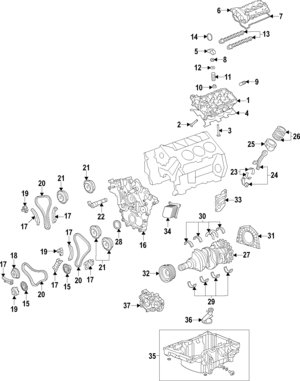 2004-2024 GM Variable Valve Timing (VVT) Solenoid 12636175 GM ...