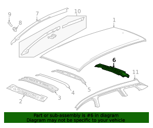 13465214 - Roof Rear Header Panel 2018-2020 Buick Regal TourX | Gateway ...