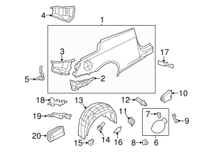2003-2019 Infiniti Fuel Door Spring Opener 78826CA01B | Infiniti Parts ...