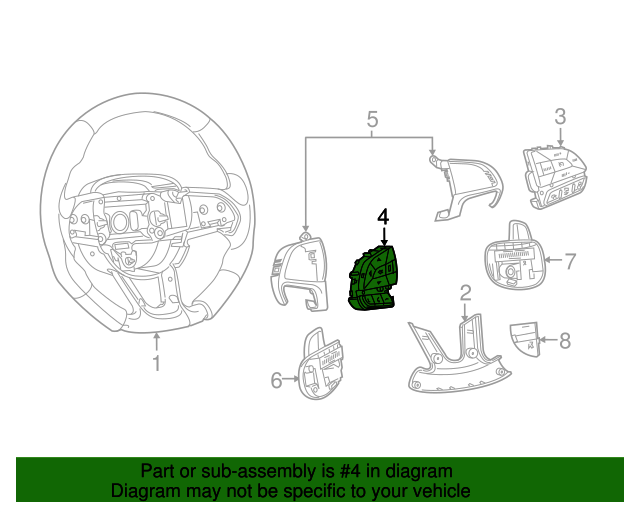 2014-2020 Mopar Switch - Driver's Side (LH) 68321893AA | TascaParts.com