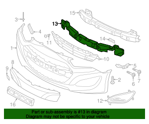 2013-2016 Hyundai Genesis Coupe Energy Absorber 86520-2M300 | QuirkParts