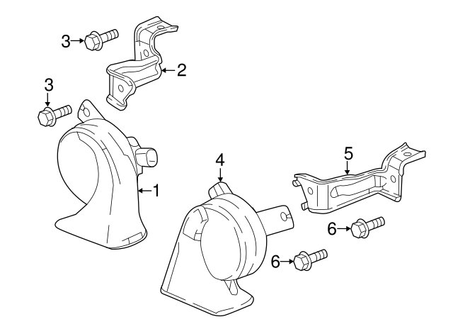 38100-TVA-D01 - Low Note Horn 2018-2022 Honda Accord | Honda Parts Online