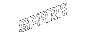 2013-2015 Chevrolet Spark Liftgate Spark Name Plate 95328078 | Auto ...