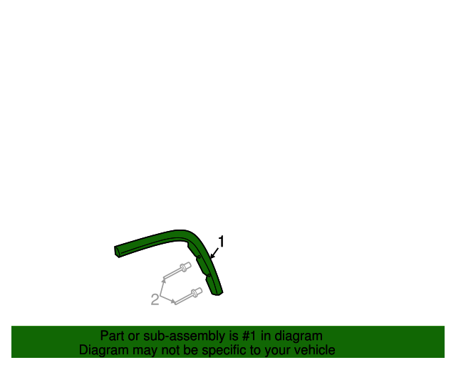 2014-2021 Jeep Grand Cherokee Molding 5QJ80TZZAA | Mopar Parts Canada