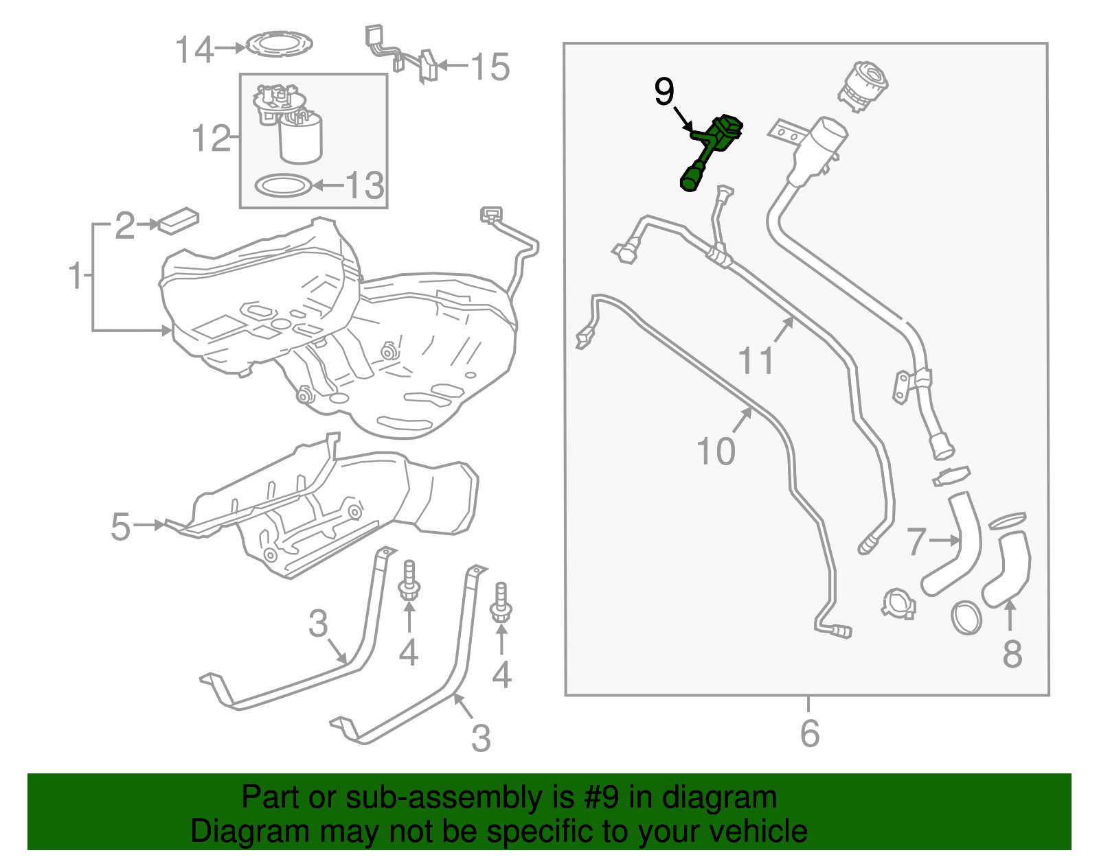 2017-2019 Buick LaCrosse Vapor Canister Air Inlet Hose 84112415 ...