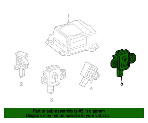 166-821-03-51 - Side Sensor 2006-2022 Mercedes-Benz | AutoNationParts.com