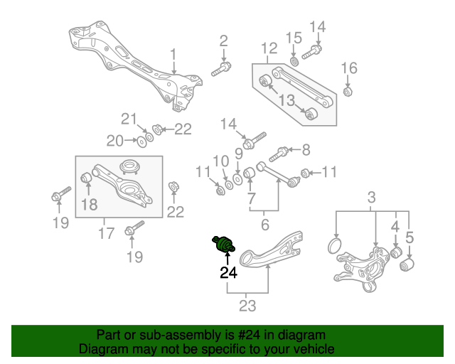 2014-2015 Hyundai Tucson Trailing Arm Bushing 55274-2S800 | OEM Parts ...
