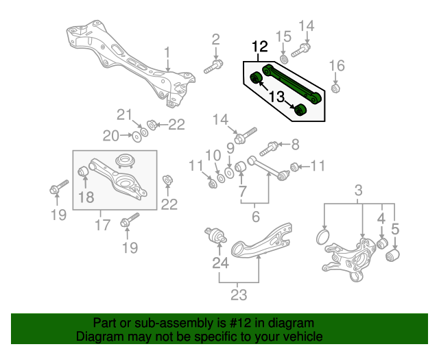 2010-2015 Hyundai Upper Control Arm 55100-2S050 | OEM Hyundai Parts