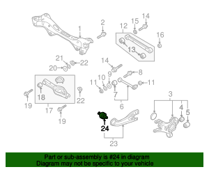2010-2013 Hyundai Tucson Trailing Arm Bushing 55275-2S001 | OEM Parts ...