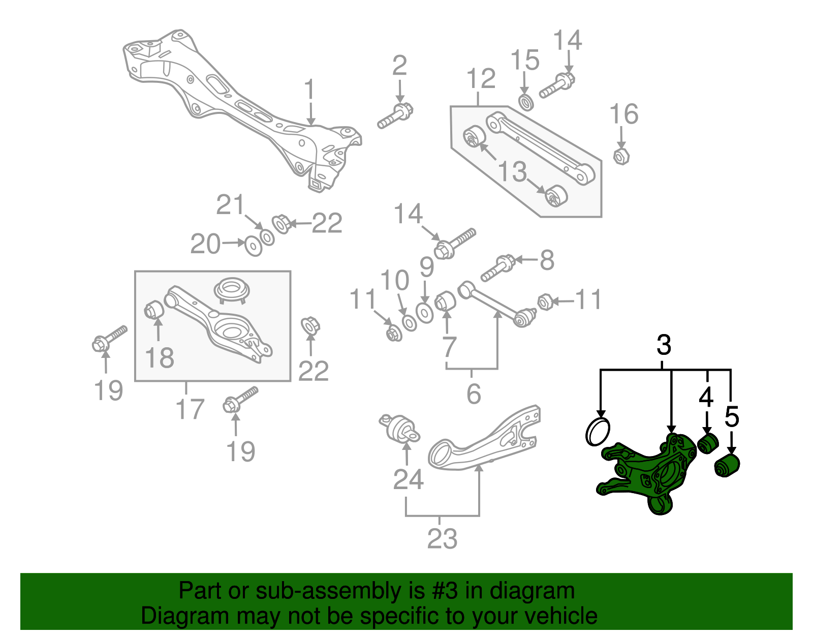 Hyundai - 52720-2S800 - Knuckle - 2013-2015 Hyundai Tucson | OEM ...