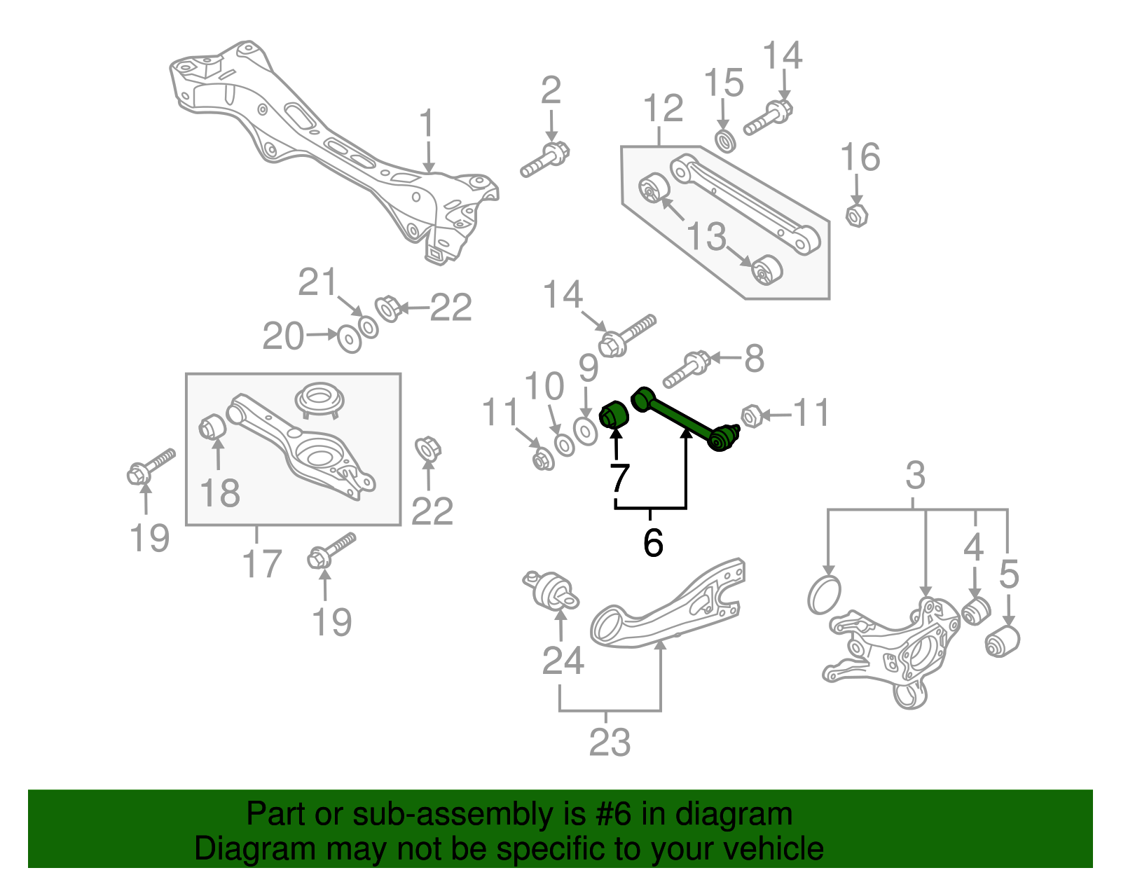 Genuine Lateral Arm for 2010-2015 Hyundai Tucson | Part# 55250-2S000 ...